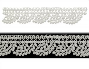 Slanted Wavy Edging Crochet Model - Valery Accessory