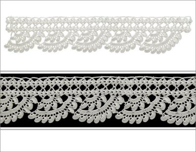 Slanted Wavy Edging Crochet Model - Valery Accessory