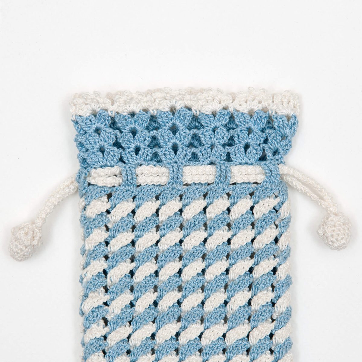 Crochet Pouch With Braiding Texture - Valery Accessory