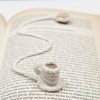 Cottagecore Cozy Crochet Teacup Bookmark With Macaron Tassel - Valery ...